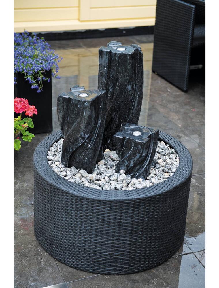 Dekorkant sort rattan til 150L. Til 88 cm balje | Plantorama